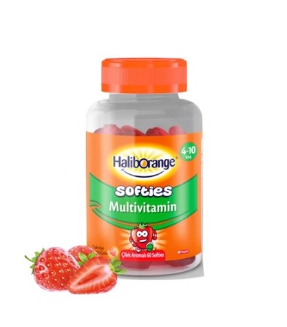 Haliborange Çilek Aromalı Multivitamin 60 Kapsül | ECZARAFI | SAĞLIK